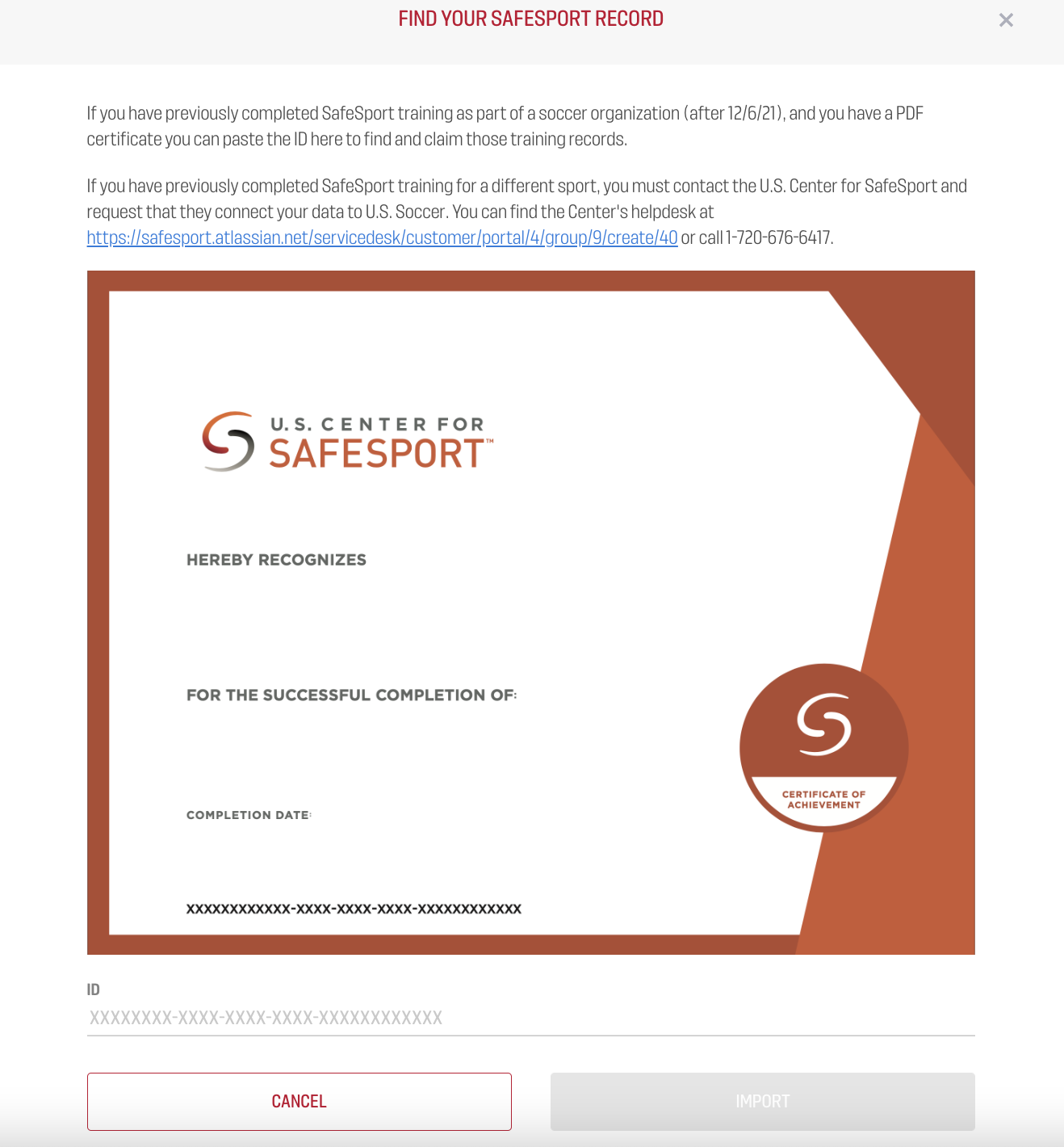 How do I add/retrieve my SafeSport Training Certificate to my Learning ...